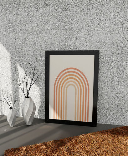 Modern Boho Art Photo Frame free VR / AR / low-poly 3D model | CGTrader