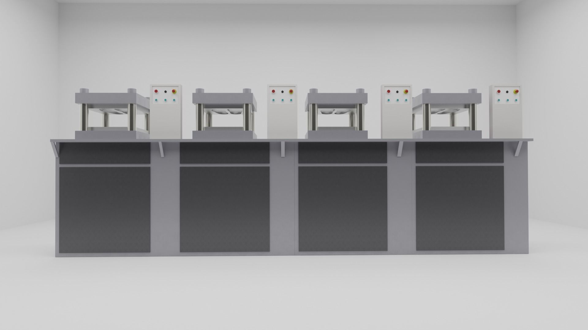 Hydraulic Rubber Sole Hot Press Machine 3D model | CGTrader