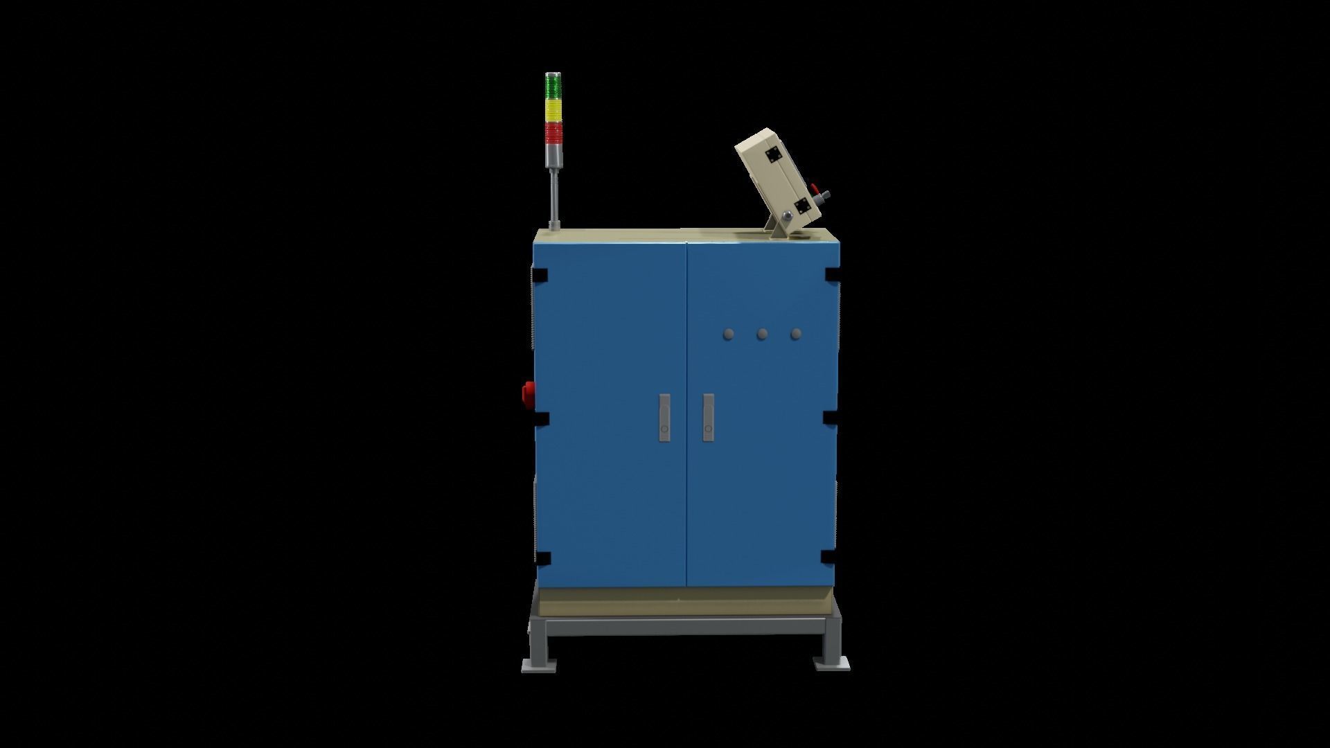 3D model Industrial - 3D Electric Control Box VR / AR / low-poly | CGTrader