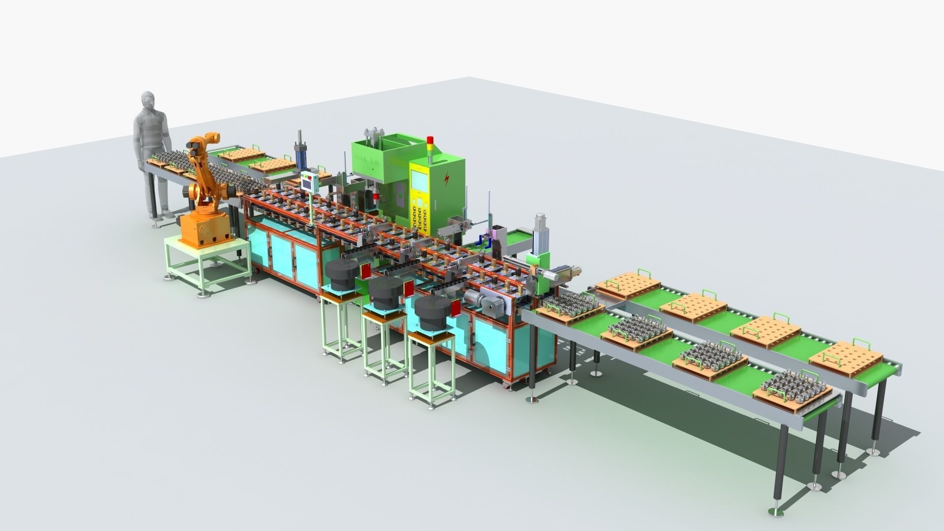 Industrial Equipment 21 - Universal Joint Production Line 3D model ...