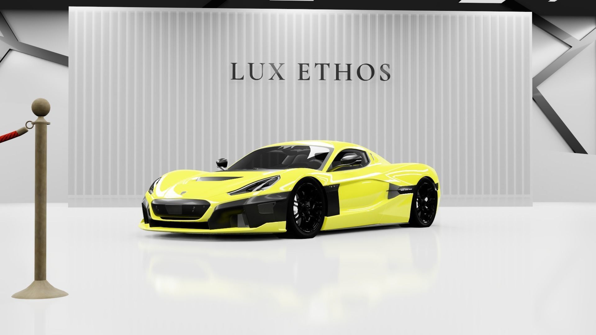 2021 RIMAC Nevera 3D model rigged | CGTrader