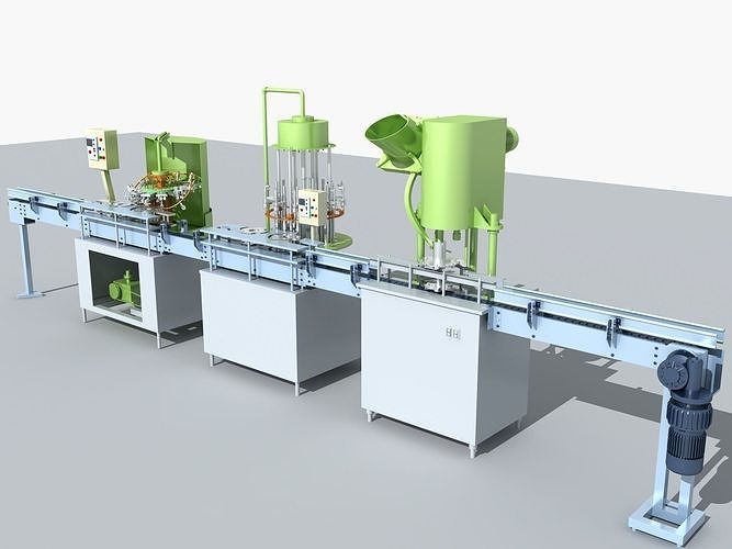 Industrial Equipment 12- Beverage Production Line 3D model | CGTrader