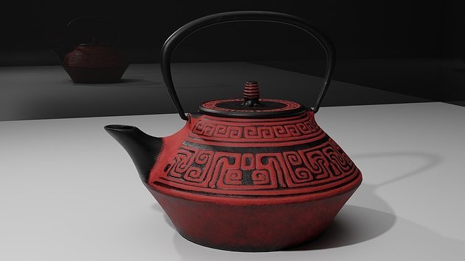 Aztec Cast Iron Teapot 3D model | CGTrader