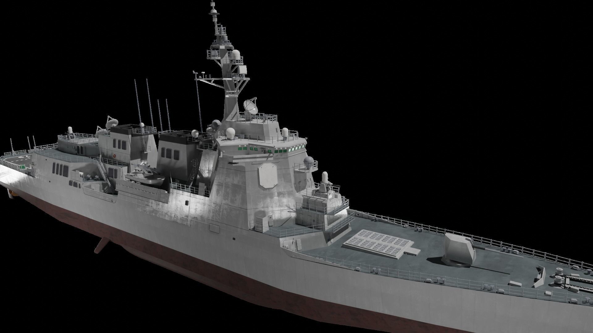 JMSDF Maya class guilded missile destroyer 3D model | CGTrader