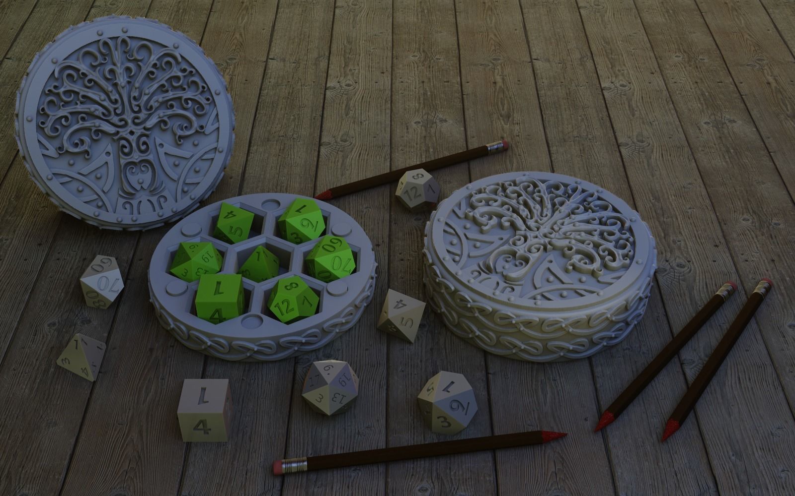 Yggdrasill Dice Holder 3D model 3D printable | CGTrader