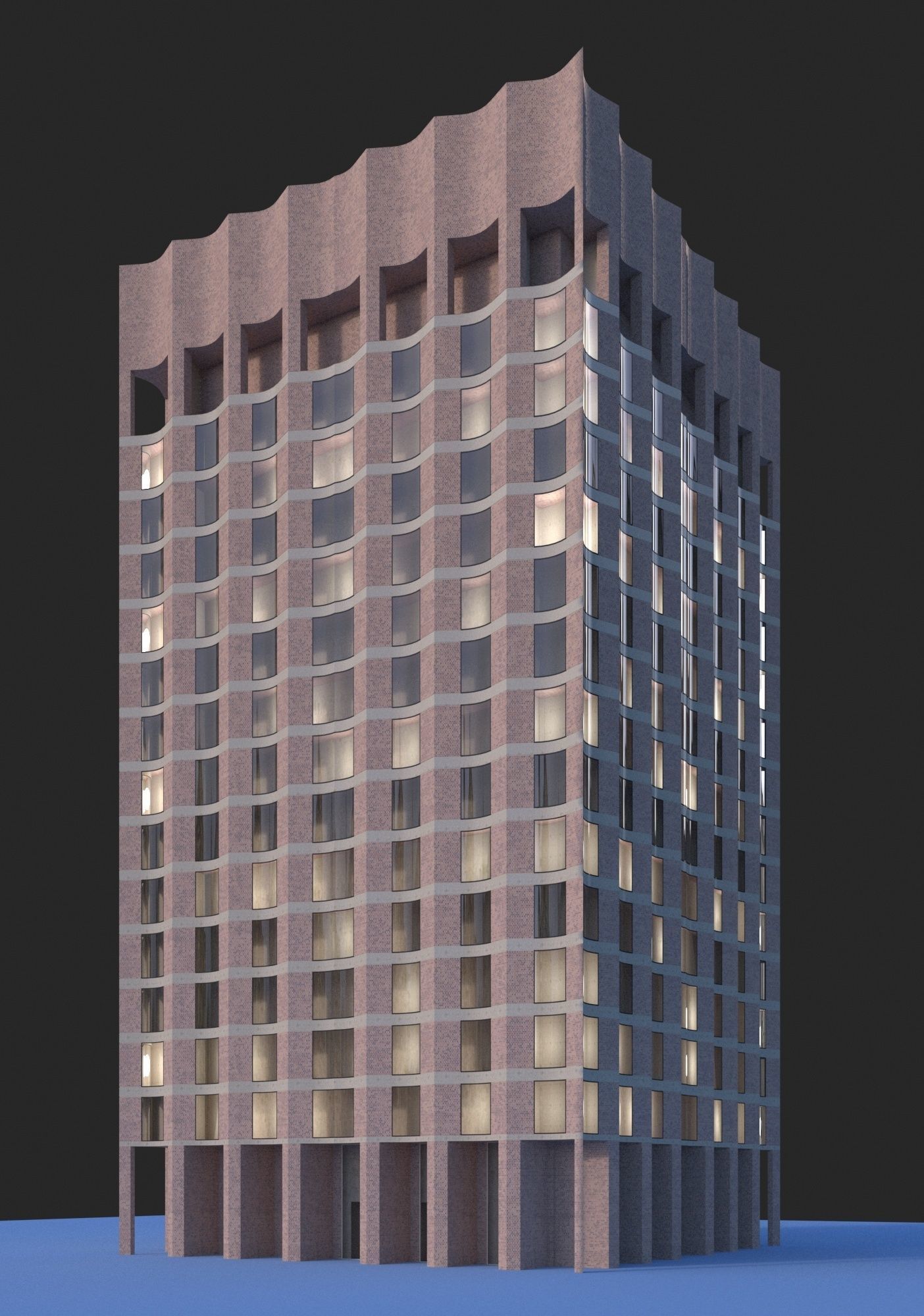 Simple Skyscraper 3D model | CGTrader