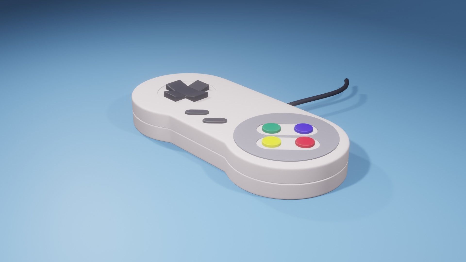 SNES Game Controller 3D model | CGTrader