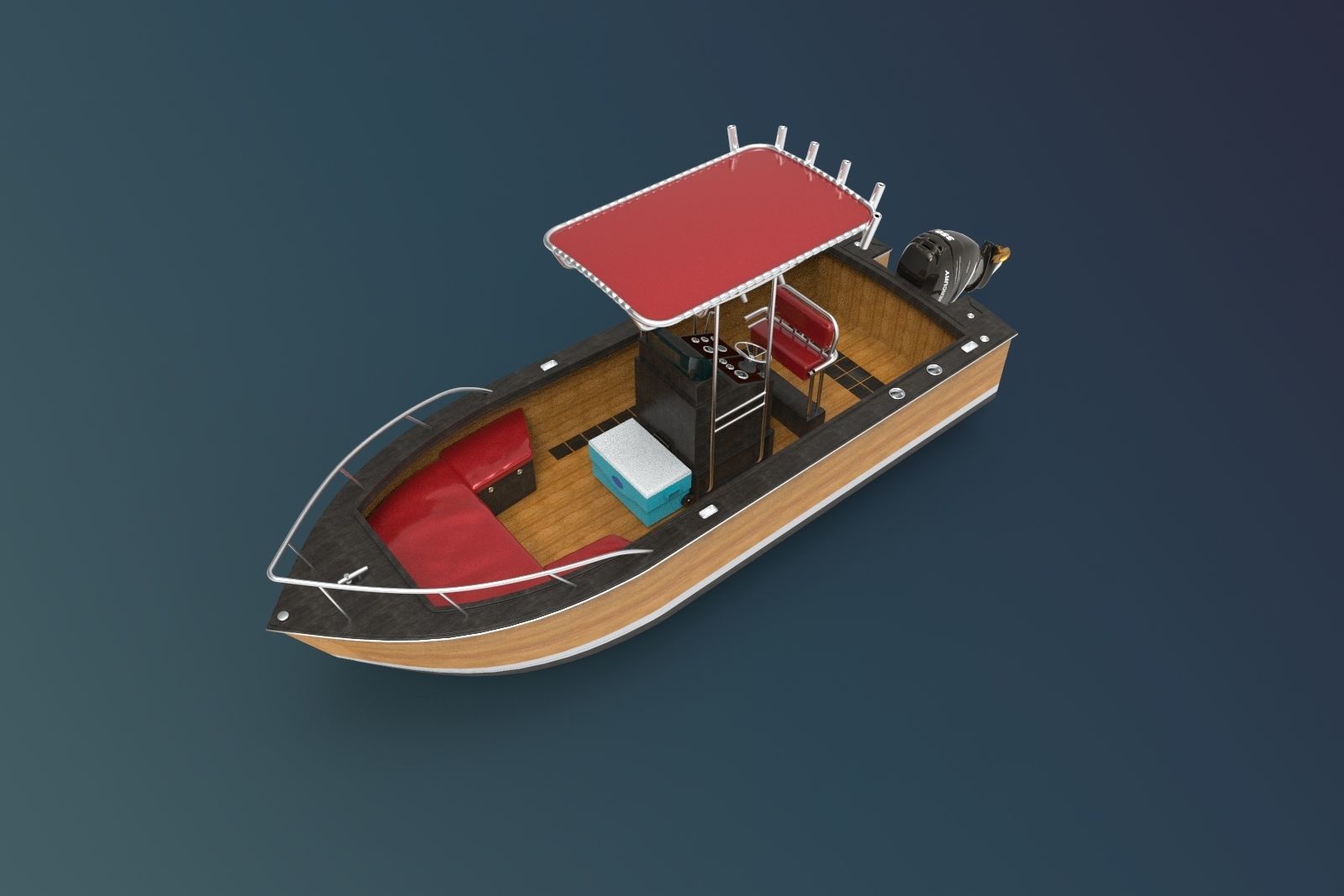Boat luxury 3D model | CGTrader