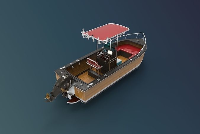 Boat luxury 3D model | CGTrader