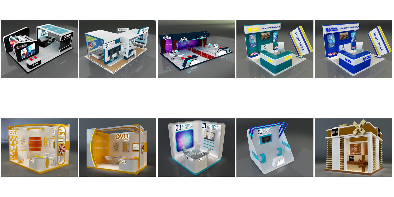 Booth Exhibition Stand G24 3D Model Collection | CGTrader