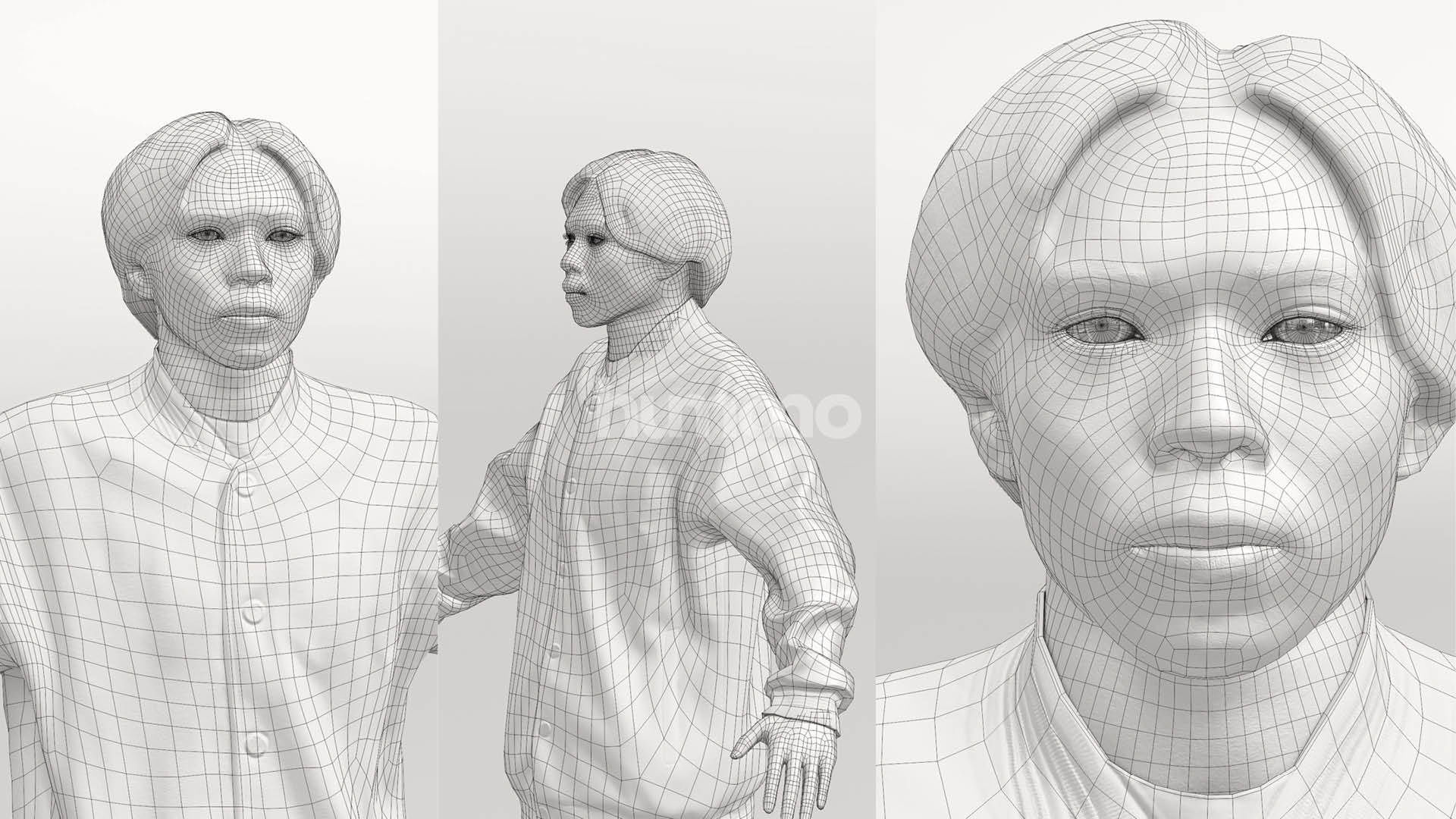 Rigged asian casual man - jeans and jacket - 041-5056 3D model rigged | CGTrader