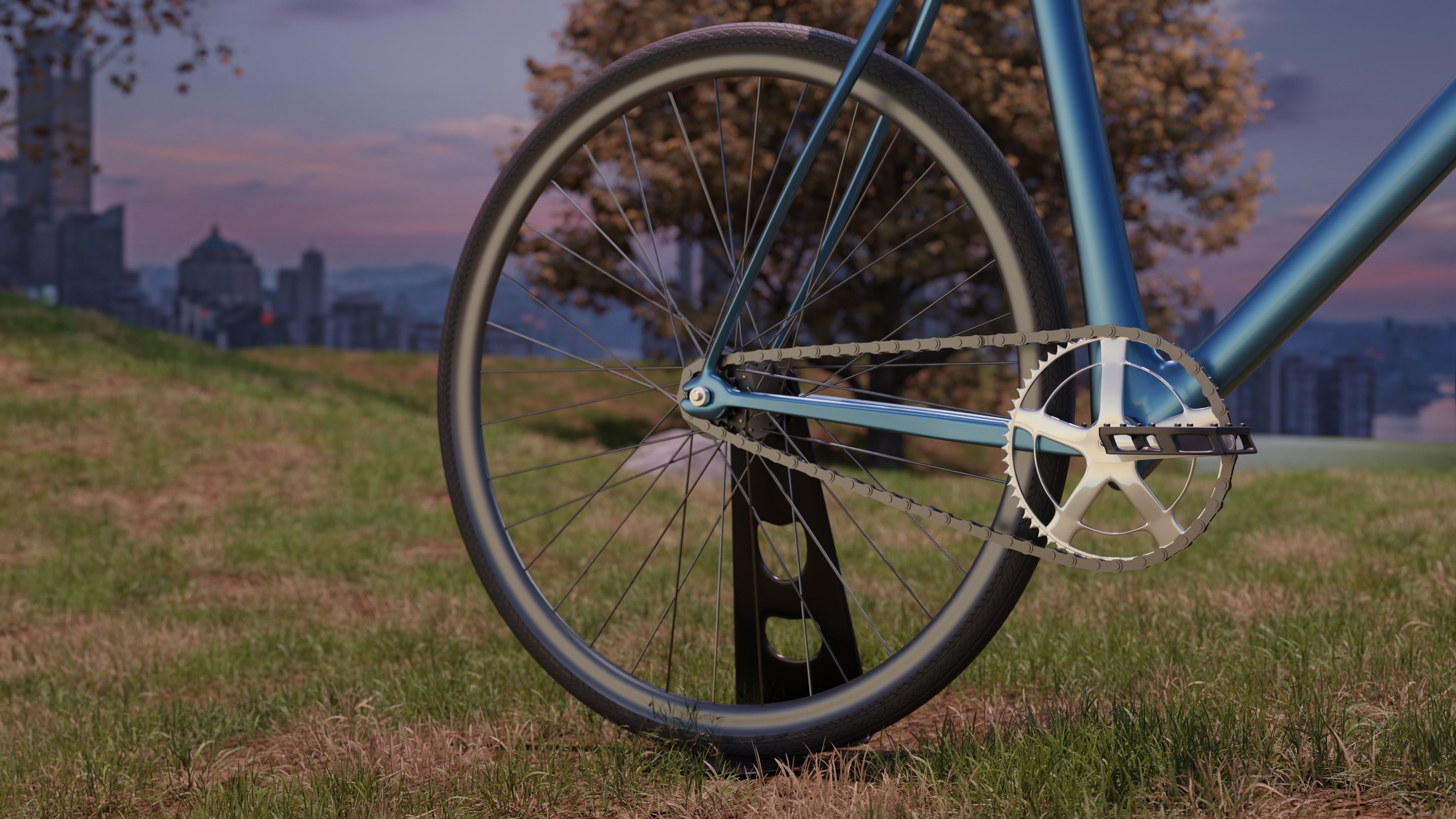 Fixe bicycle 3d model 3D model | CGTrader