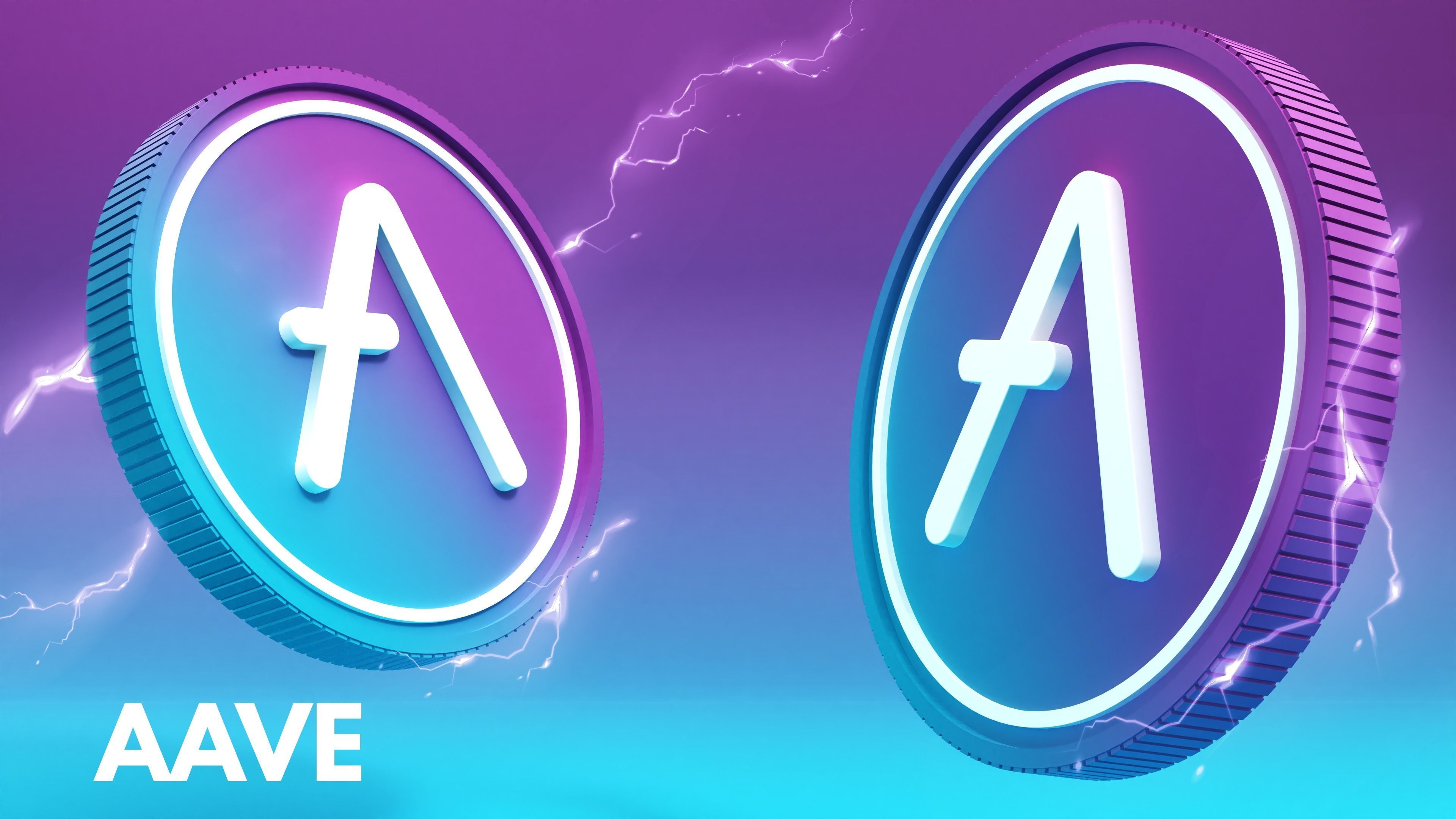 Aave Coin 3D Model 3D model | CGTrader