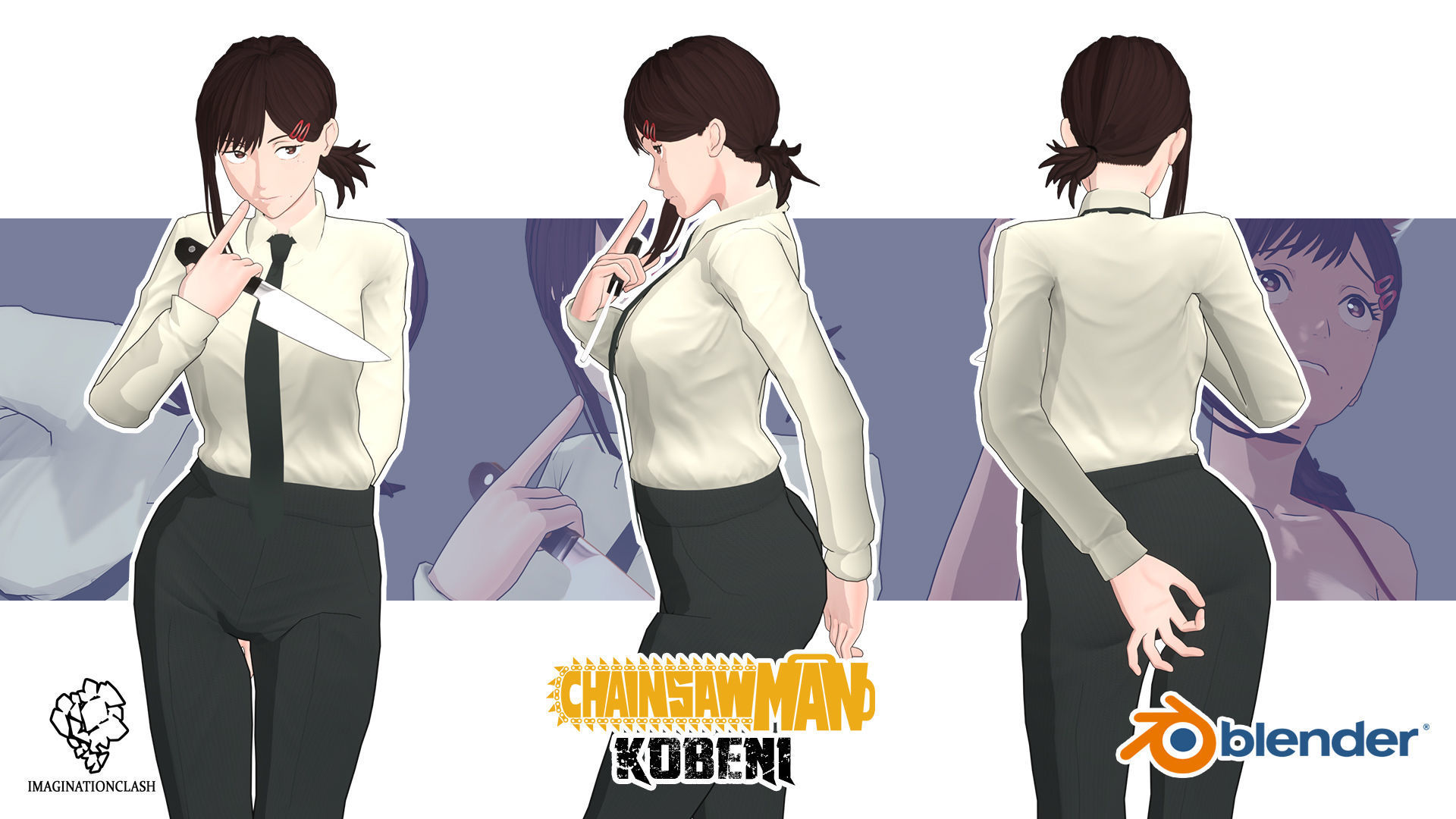 Kobeni Higashiyama 3D model rigged | CGTrader