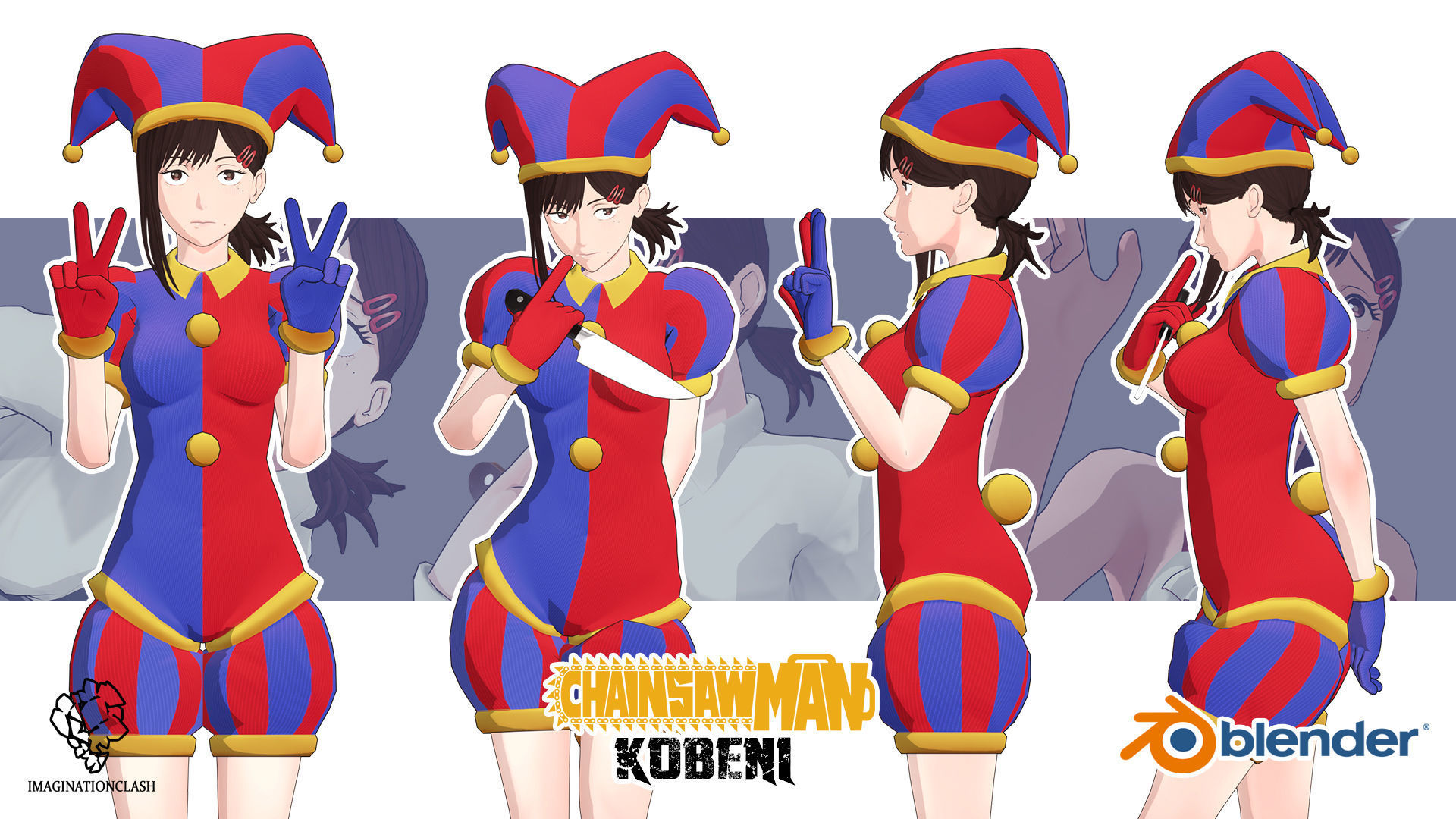 Kobeni Higashiyama 3D model rigged | CGTrader