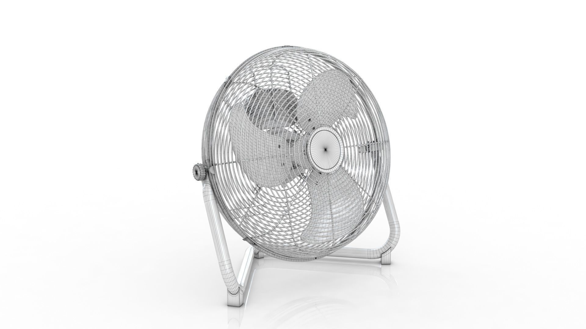 Heavy Duty Floor Fan 3D model | CGTrader
