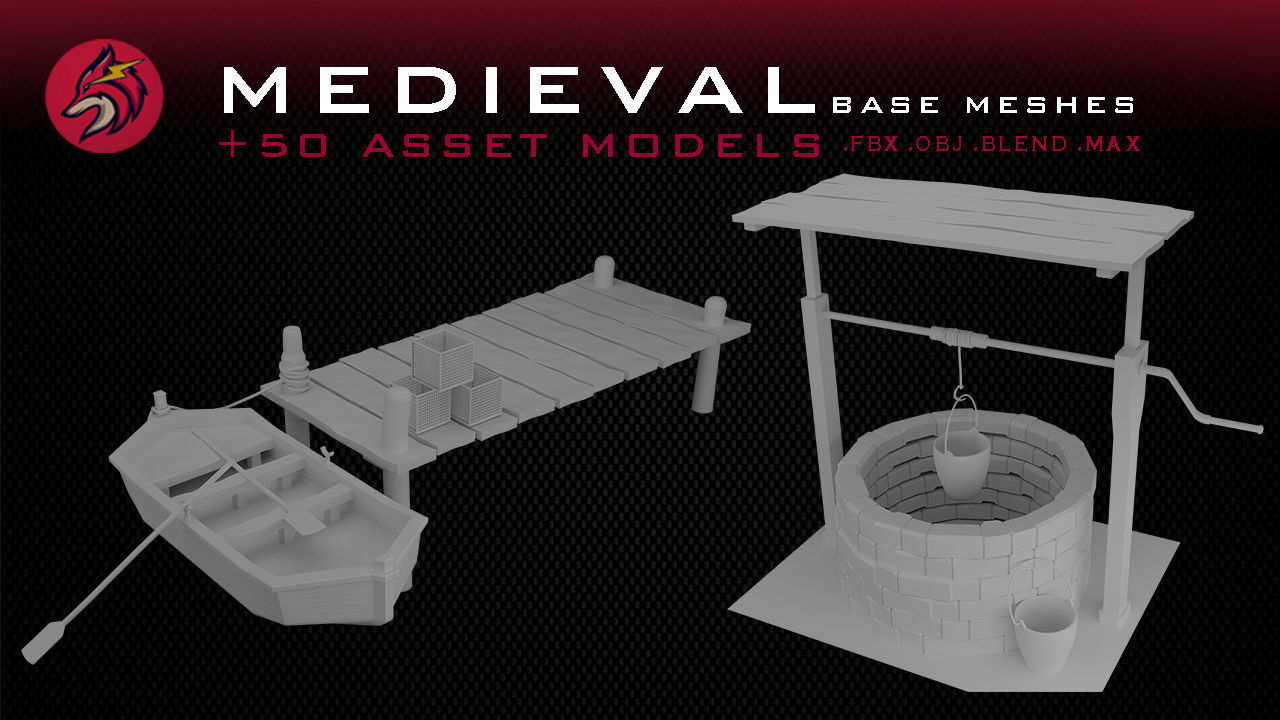 3D model Medieval asset VR / AR / low-poly | CGTrader