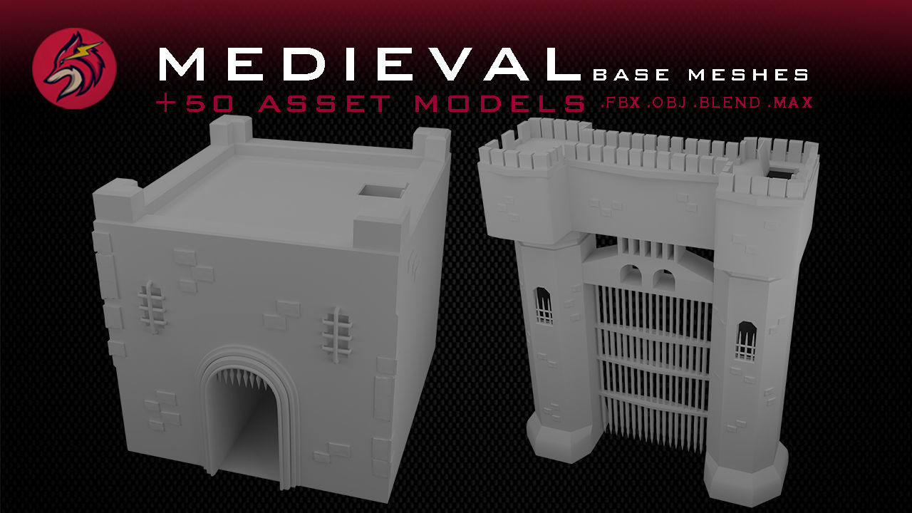 3D model Medieval asset VR / AR / low-poly | CGTrader