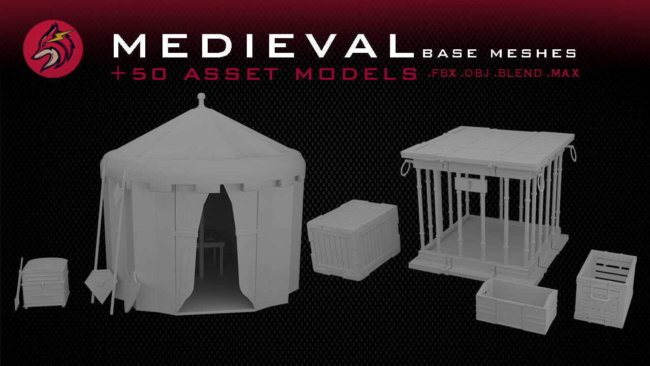 3D model Medieval asset VR / AR / low-poly | CGTrader