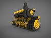 Container ship diesel engine 3D model | CGTrader