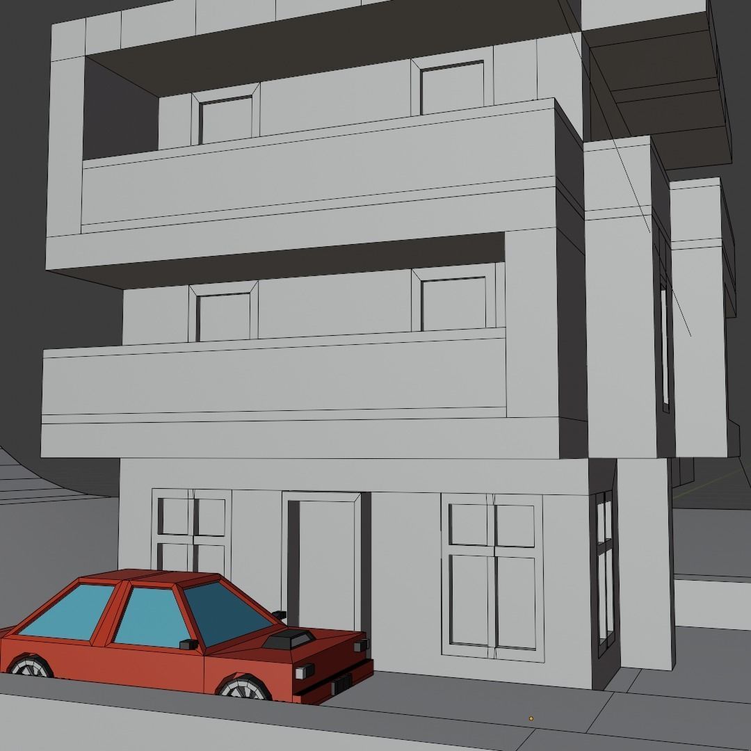3D model Low poly Modern House 002 VR / AR / low-poly | CGTrader