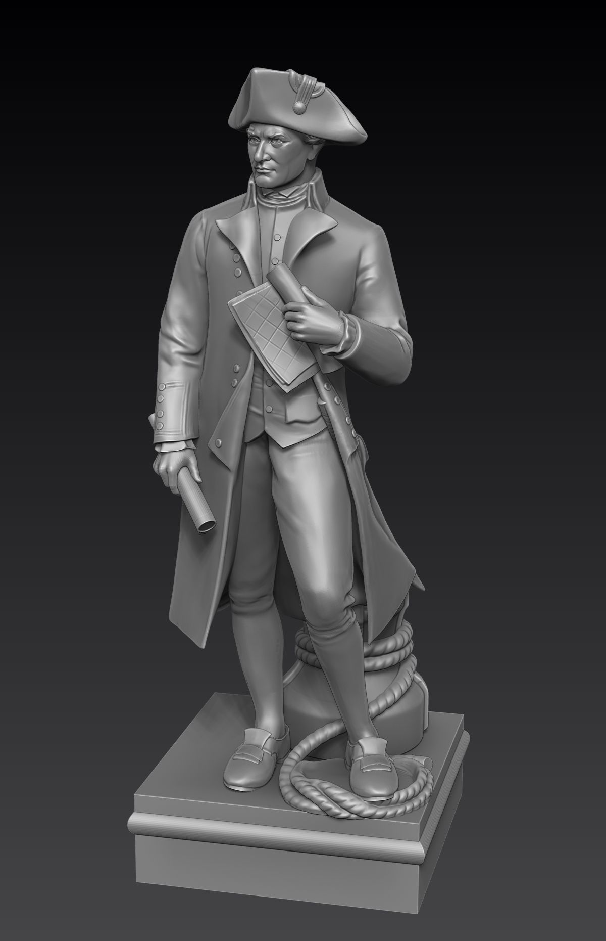 james cook 3D model 3D printable | CGTrader