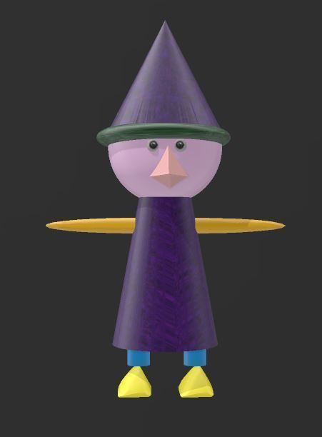 Enchanting Bird Wizard Easy-Rig 3D model | CGTrader