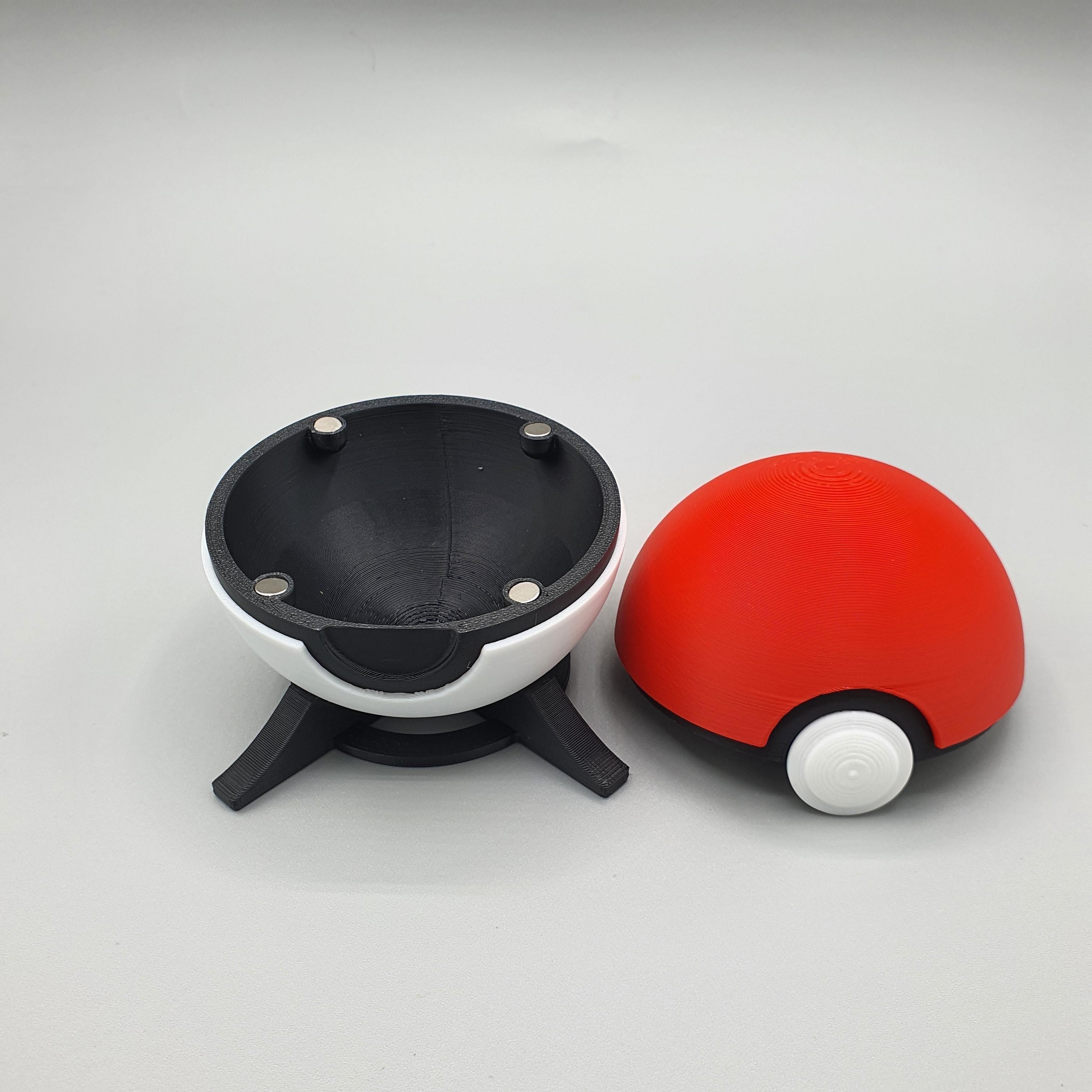 POKEMON POKE BALL CONTAINER SNAP AND STORE 3D model 3D printable | CGTrader