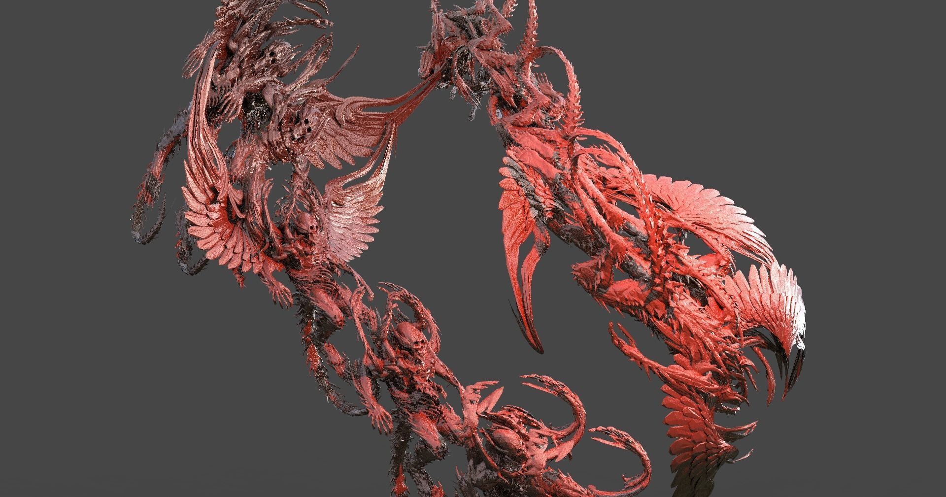 Dantes Inferno Monster swarm 3D model | CGTrader