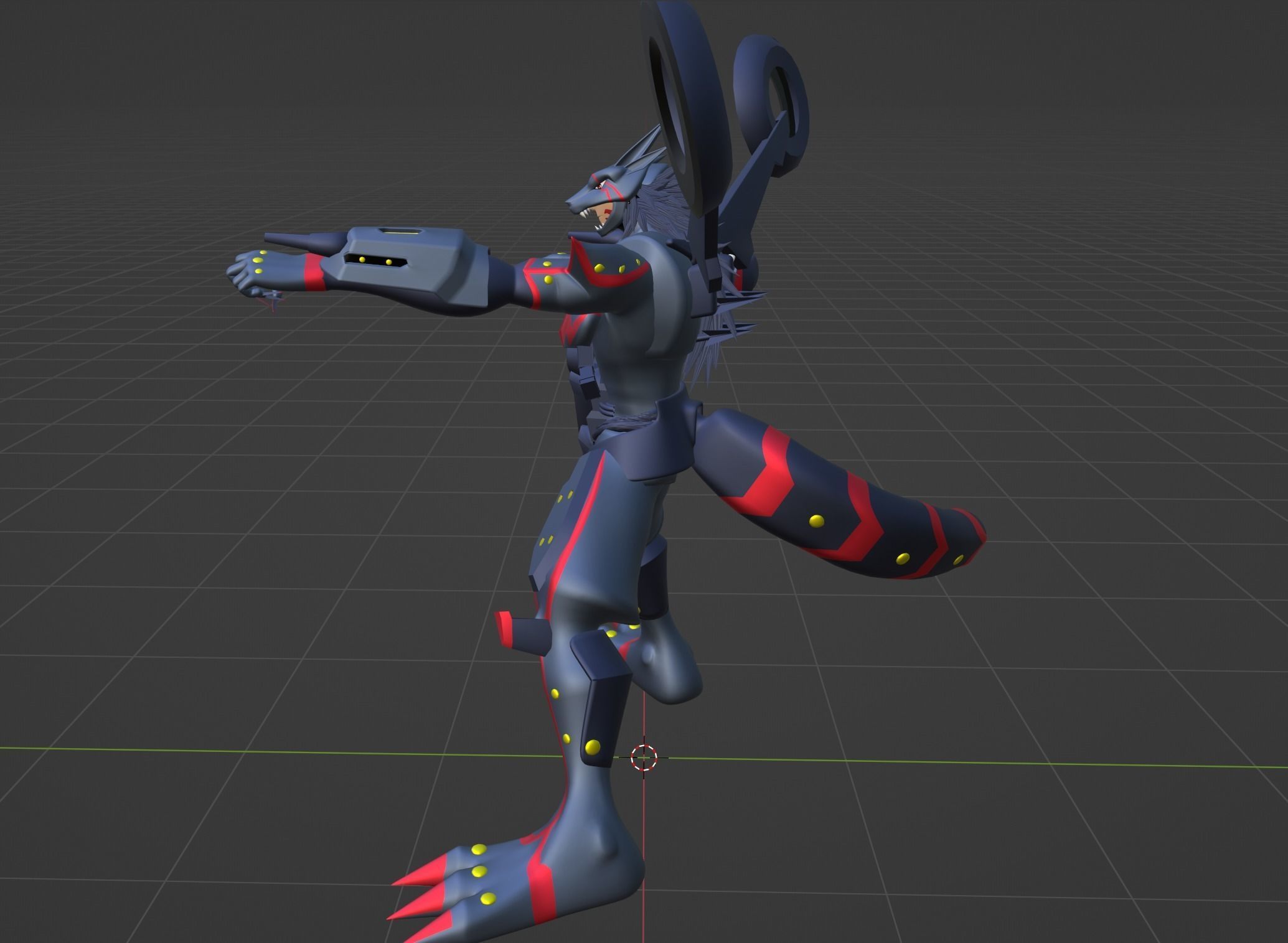 Gabumon Bond of Friendship - Digimon Last Evolution 3D model rigged ...