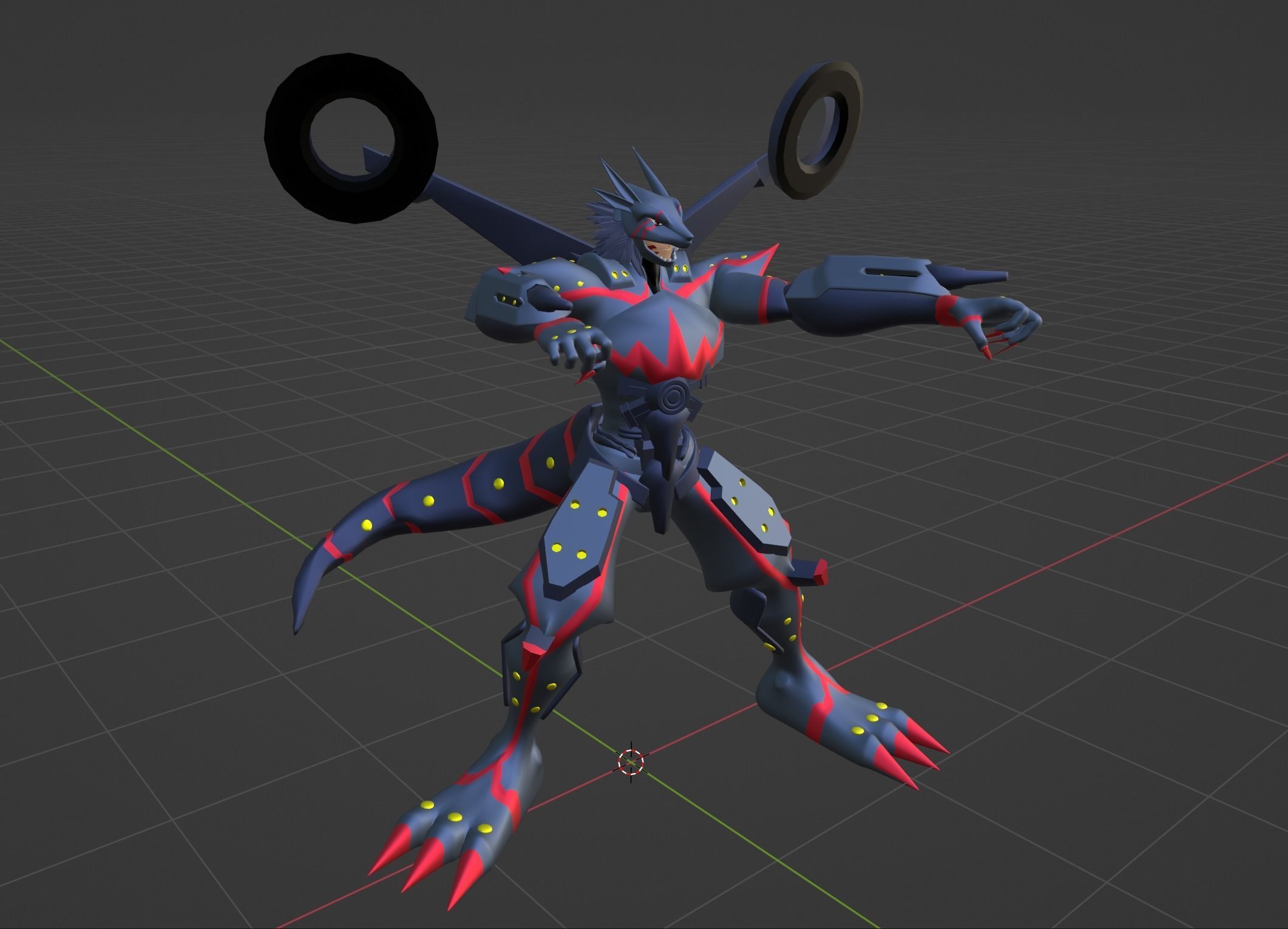 Gabumon Bond of Friendship - Digimon Last Evolution 3D model rigged ...