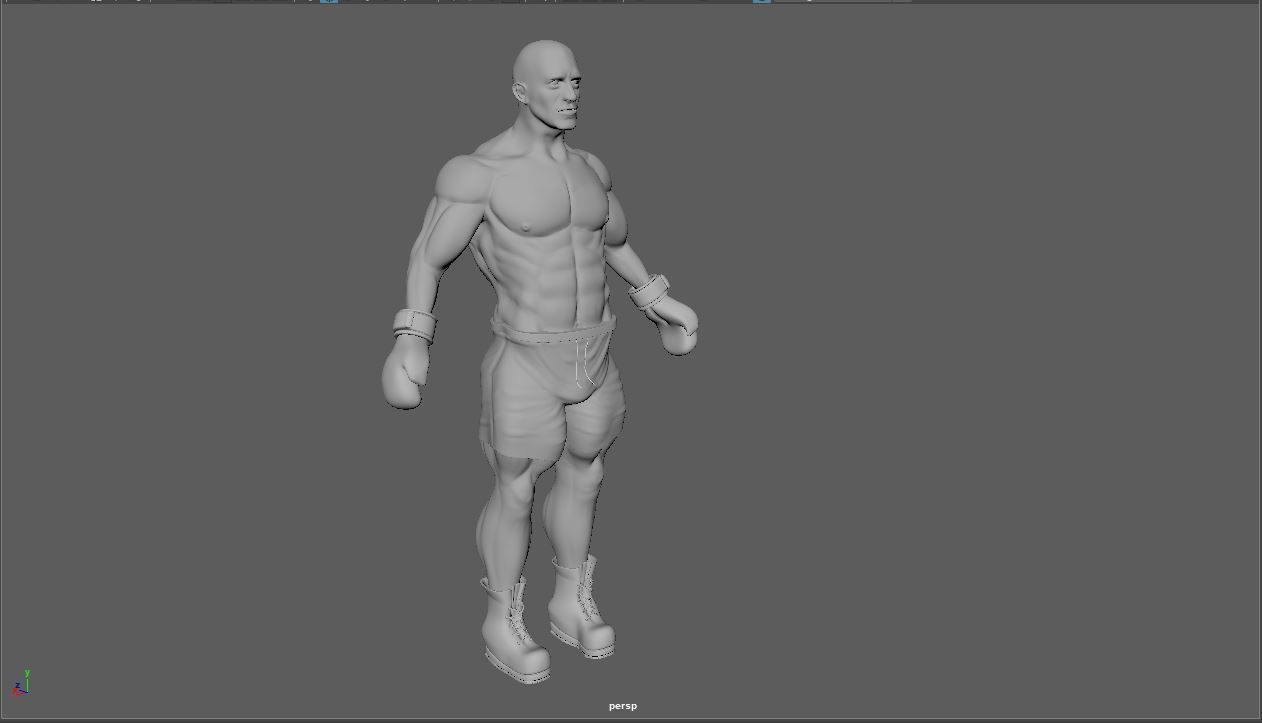 3D model Boxing man model VR / AR / low-poly | CGTrader