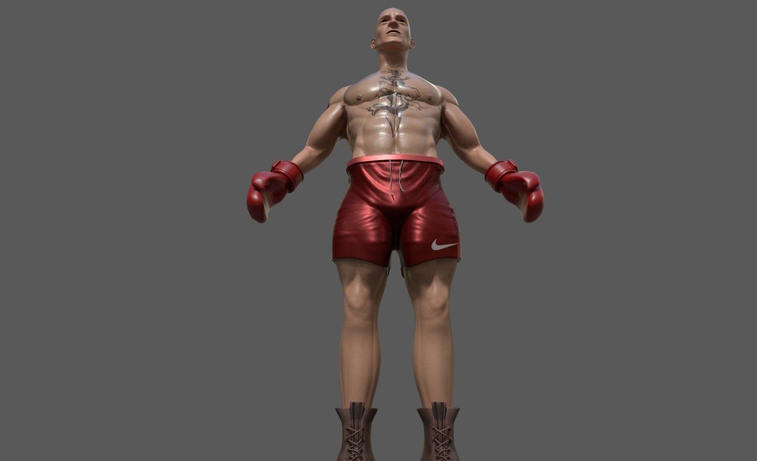 3D model Boxing man model VR / AR / low-poly | CGTrader