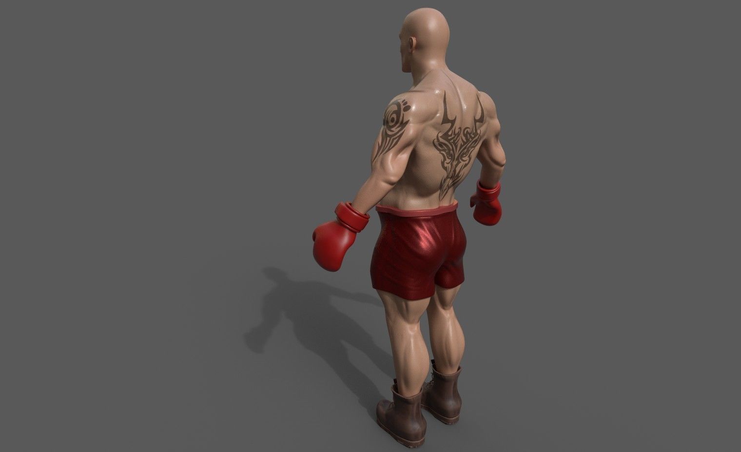 3D model Boxing man model VR / AR / low-poly | CGTrader