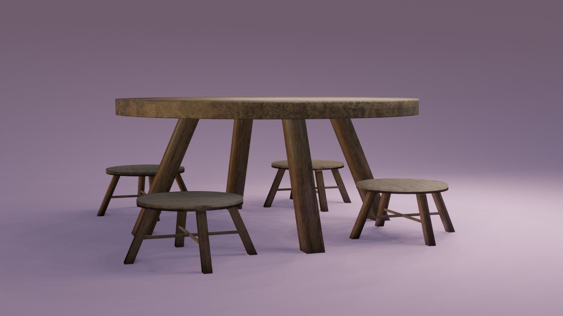 3D Round Table Game Ready free VR / AR / low-poly 3D model | CGTrader