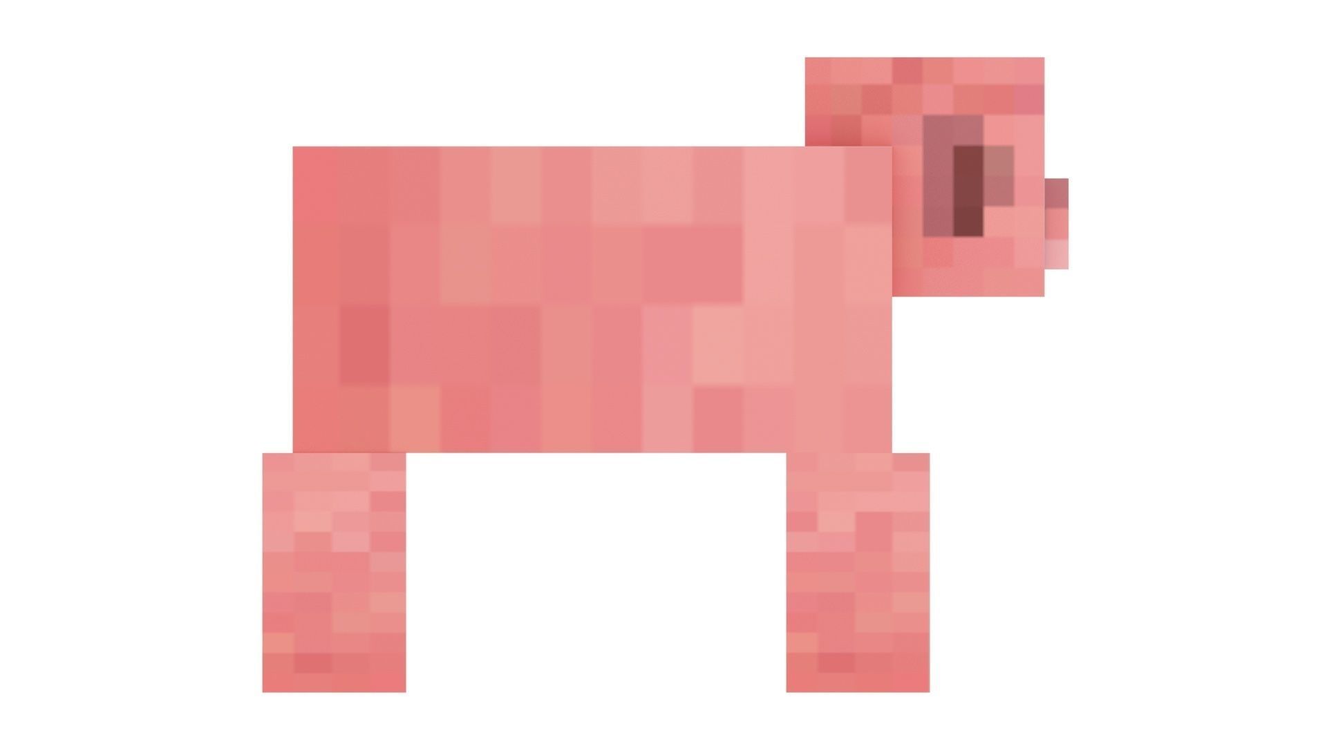 Minecraft Pig 3D model | CGTrader