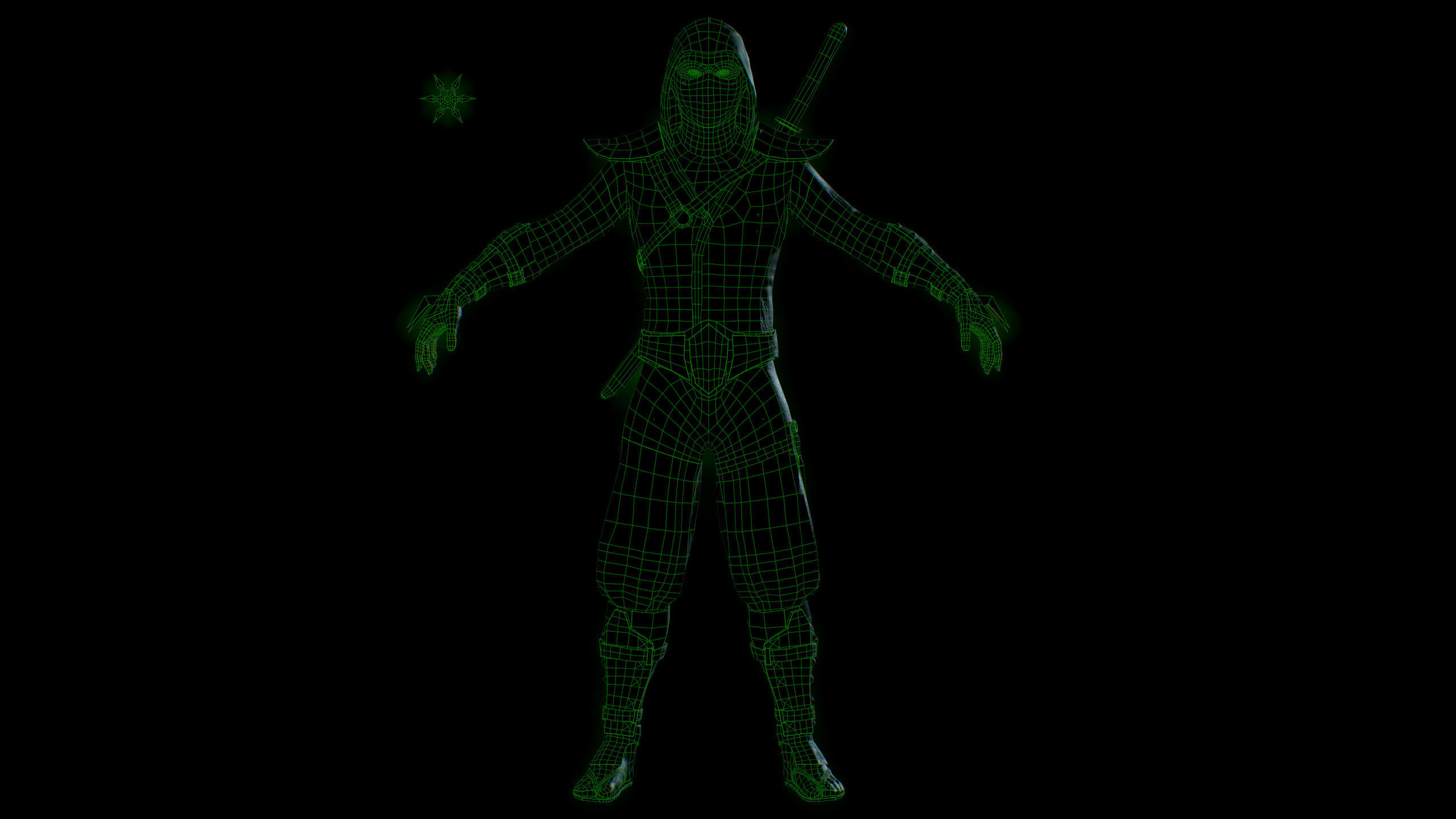 3D model Ninja VR / AR / low-poly | CGTrader