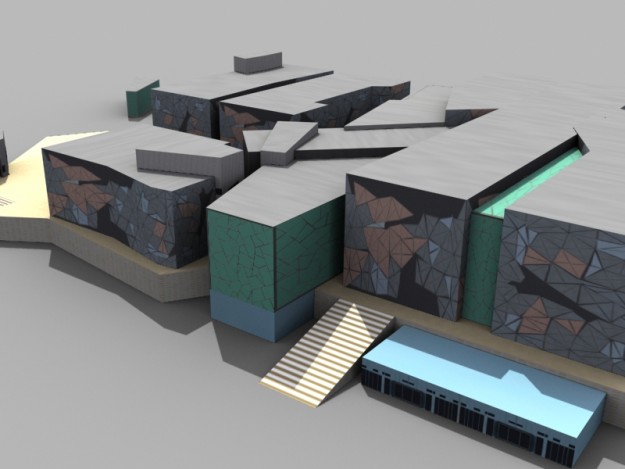 Melbourne Federation Square 3D model | CGTrader