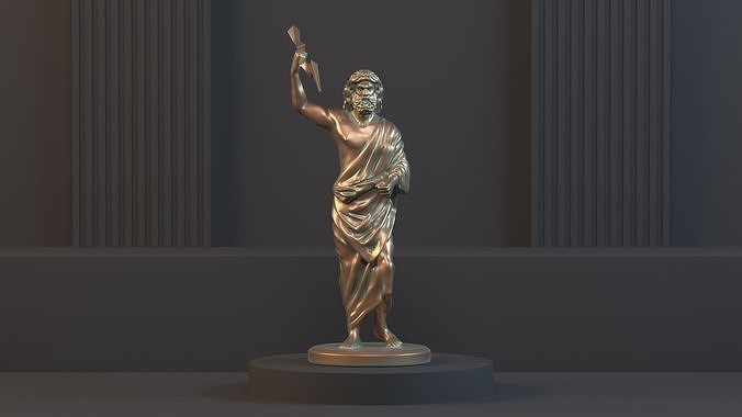 Zeus Statue 3D model | CGTrader