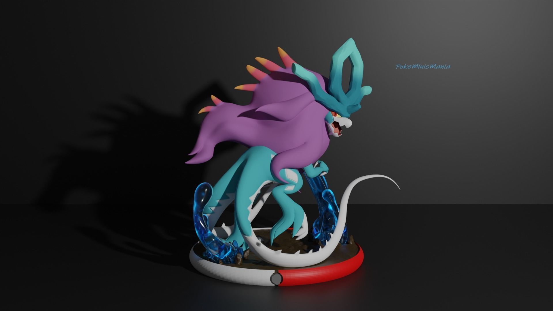 Walking wake paradox suicune 3D print model 3D model 3D printable ...
