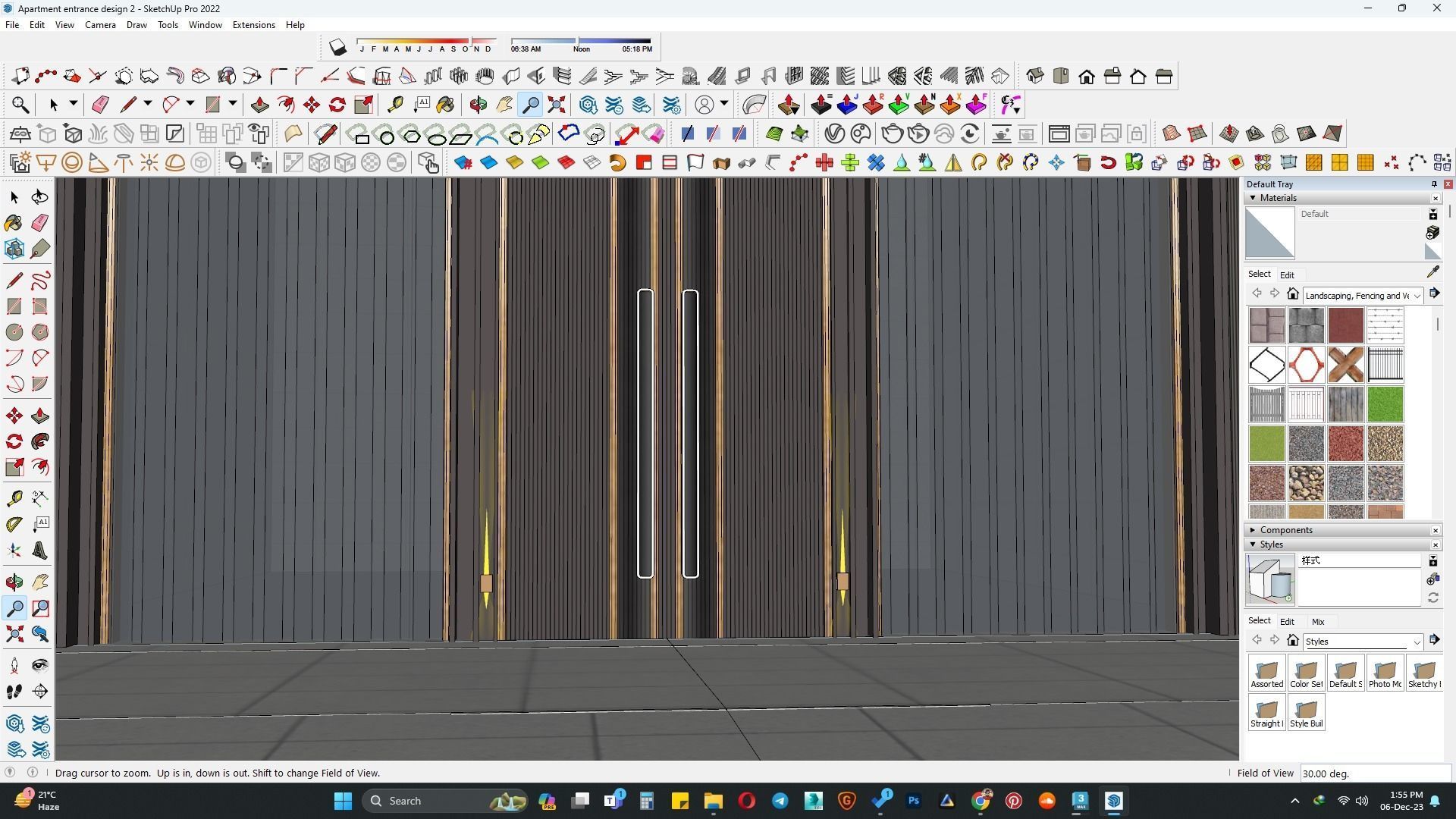 Housing society main gate design 3d model 3D model | CGTrader