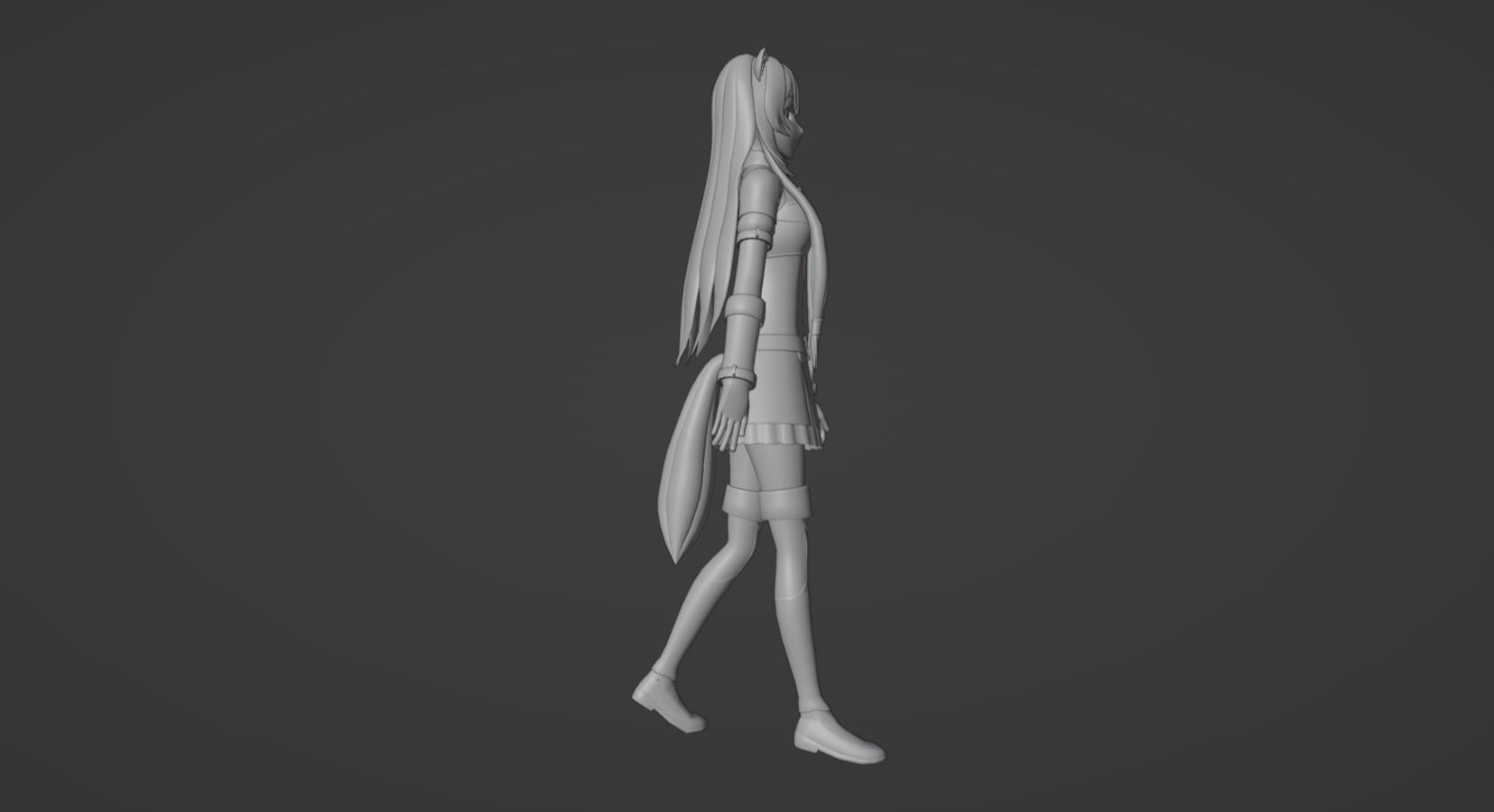 Anime Character - Raphtalia 3D model | CGTrader