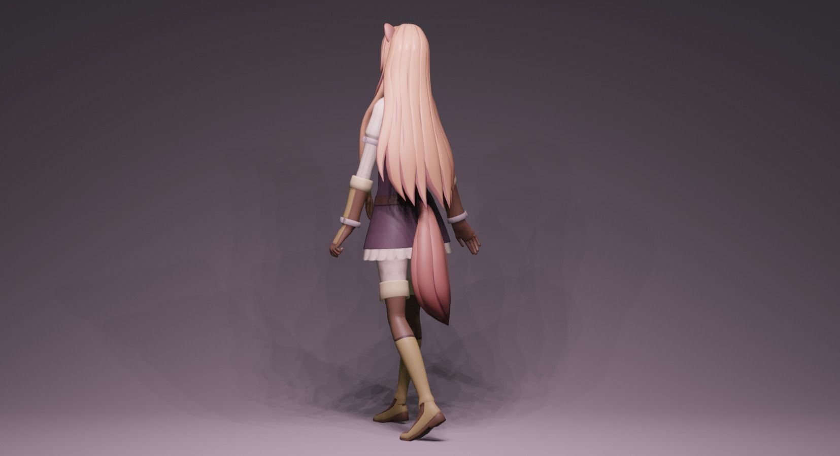 Anime Character - Raphtalia 3D model | CGTrader