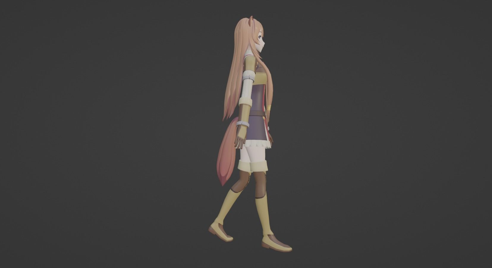 Anime Character - Raphtalia 3D model | CGTrader