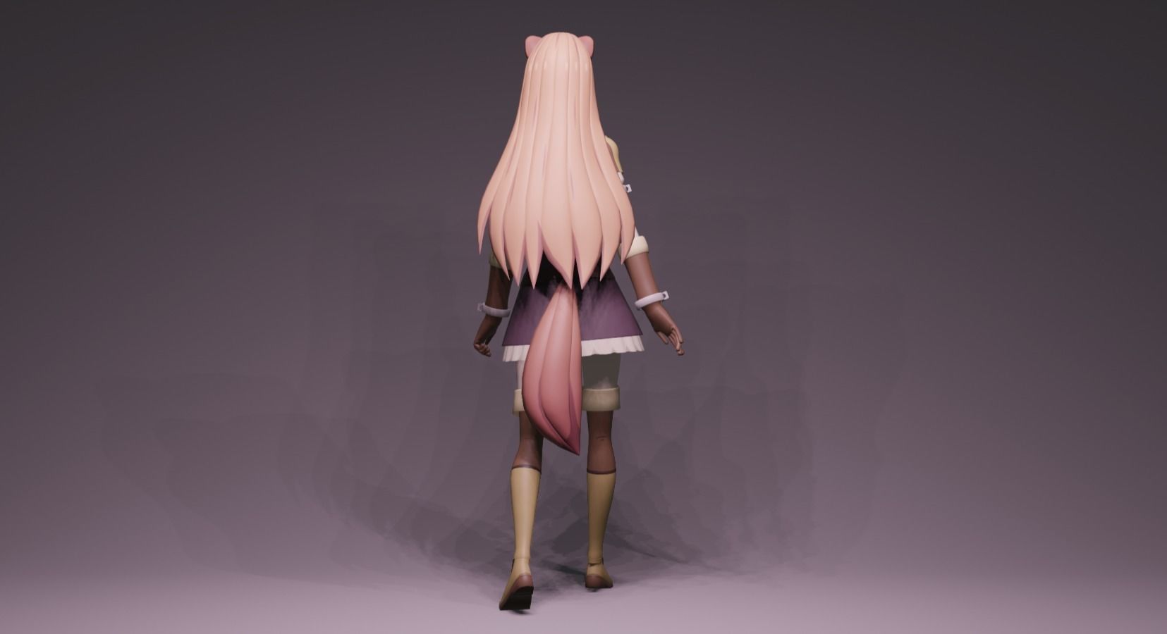 Anime Character - Raphtalia 3D model | CGTrader