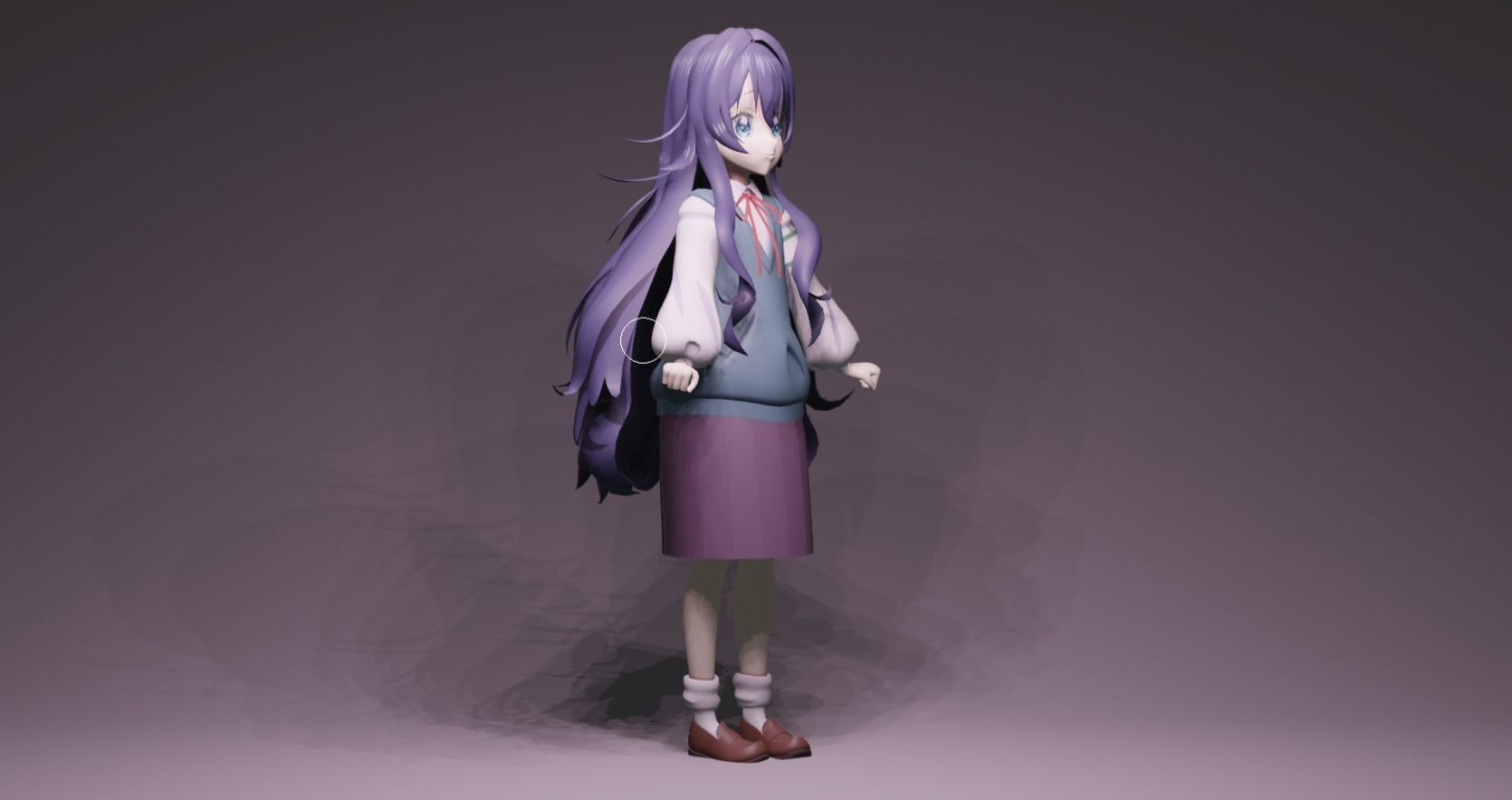 Anime Character - Shizuka Yoshimoto 3D model | CGTrader