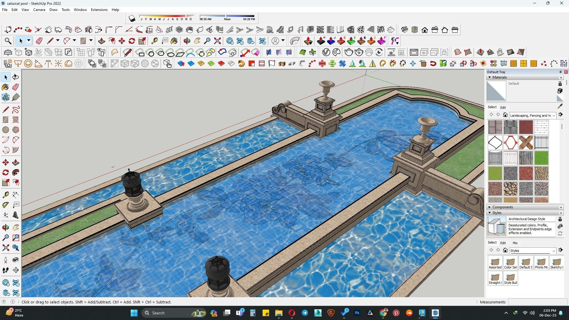 Classical swimming pool 3d model 3D model | CGTrader