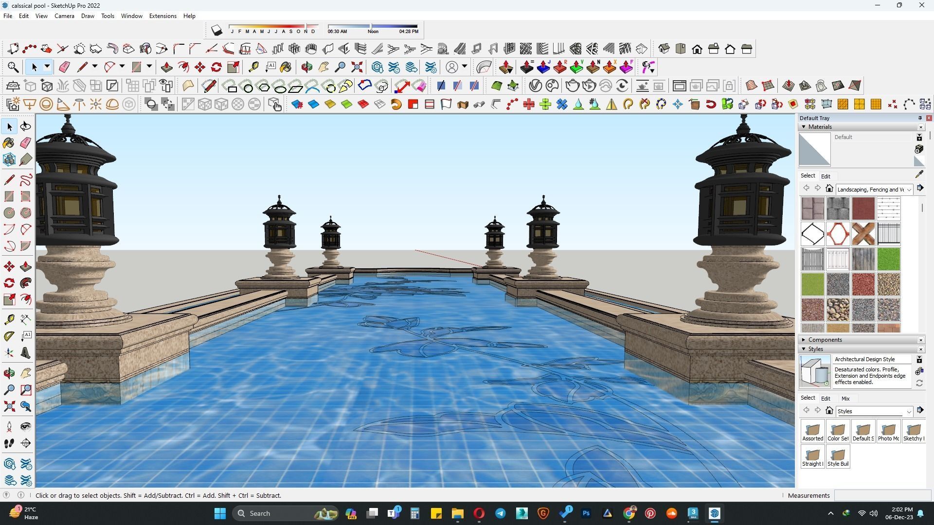 Classical swimming pool 3d model 3D model | CGTrader