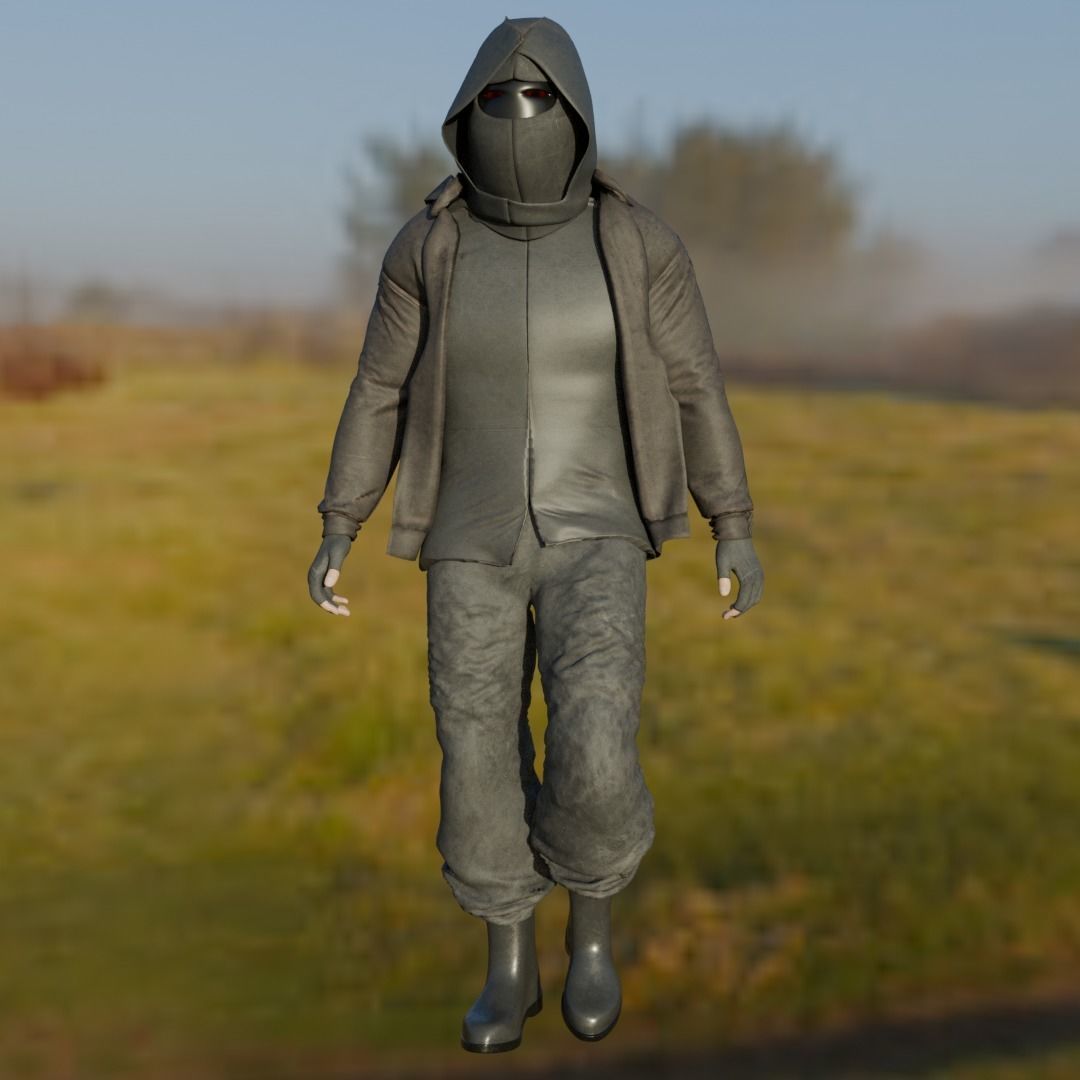 Cyberpunk character Spy assassin free 3D model rigged | CGTrader