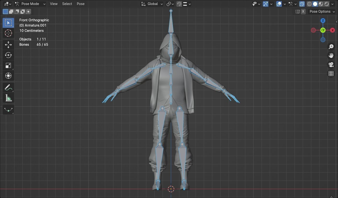 Cyberpunk character Spy assassin free 3D model rigged | CGTrader